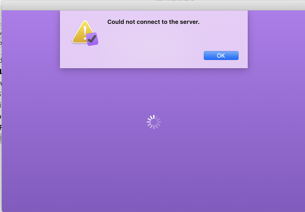 Cannot start Omnifocus 3 because "could not connect to server" - OmniFocus for Mac - The Omni ...