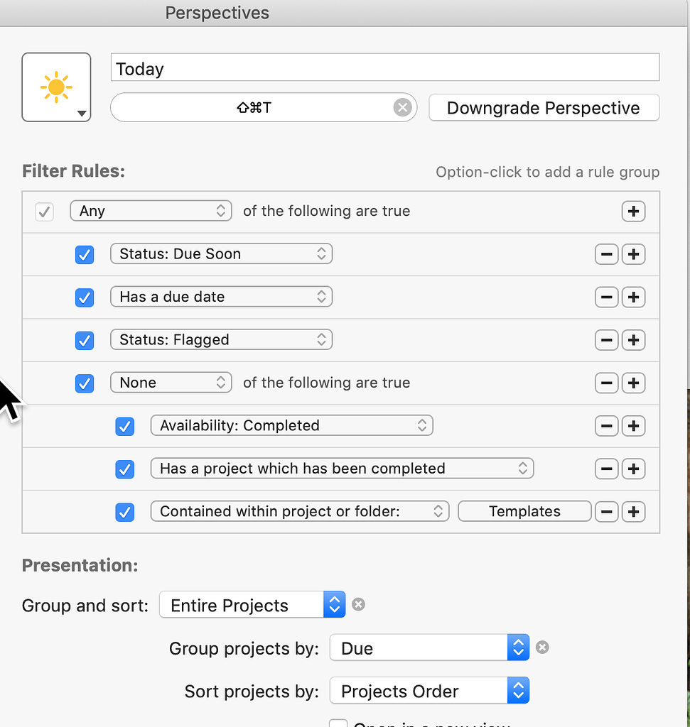 Today Perspective showing completed items - OmniFocus for Mac - The Omni Group User Forums