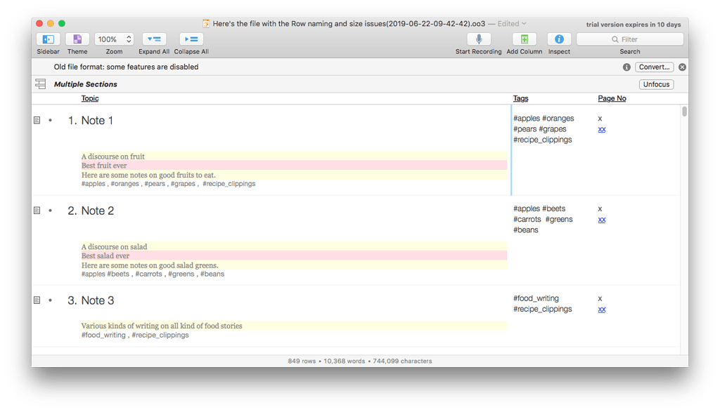 Help with Tag - category organizing script - OmniOutliner Automation - The Omni Group User Forums