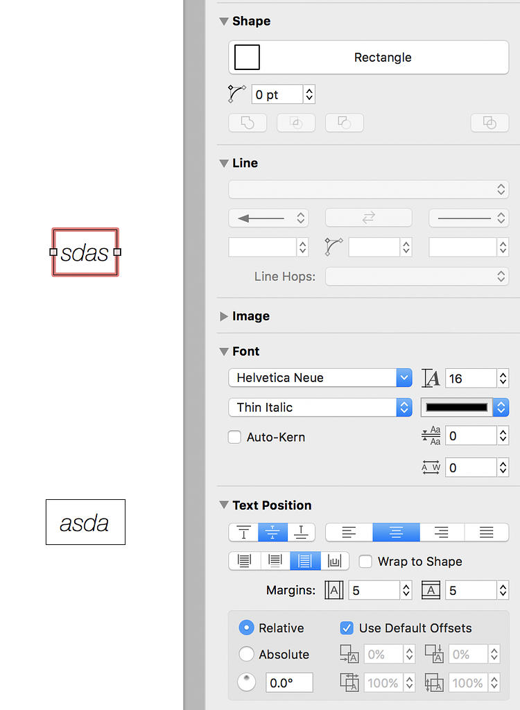 Shape around Text - How to turn off - OmniGraffle for Mac - The Omni Group User Forums