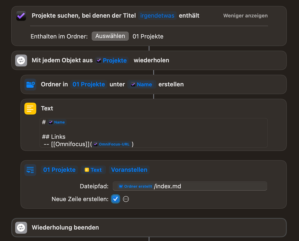 Shorcuts: Folder for each Project of Omnifocus - OmniFocus - The Omni Group User Forums
