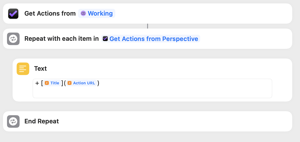 Shortcuts help: Get Actions from Perspective behavior - OmniFocus for Mac - The Omni Group User ...