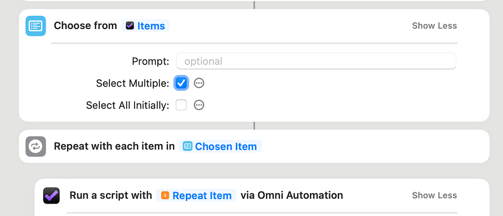 Creating apple shortcut to add tag to selected task - OmniFocus for iOS - The Omni Group User Forums