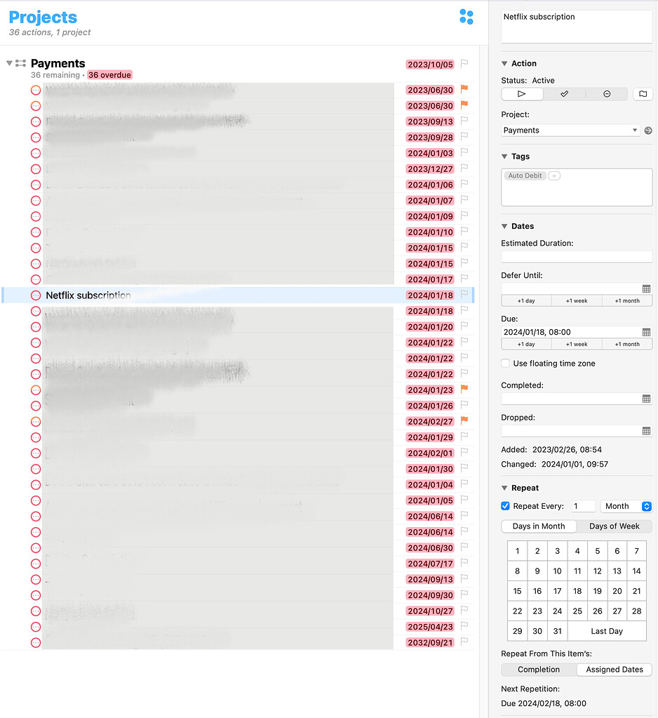 Completed Project shows as Overdue - OmniFocus - The Omni Group User Forums