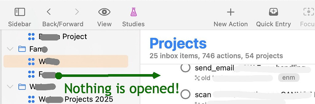 How to access any one project and look at it/ edit it - OmniFocus - The ...