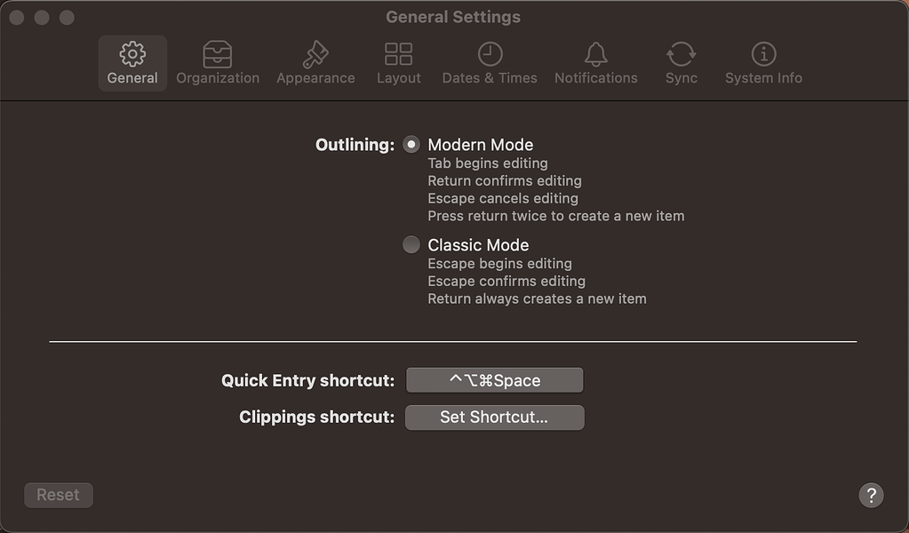 Inconsistency in Quick Entry shortcut in the interface - OmniFocus - The Omni Group User Forums