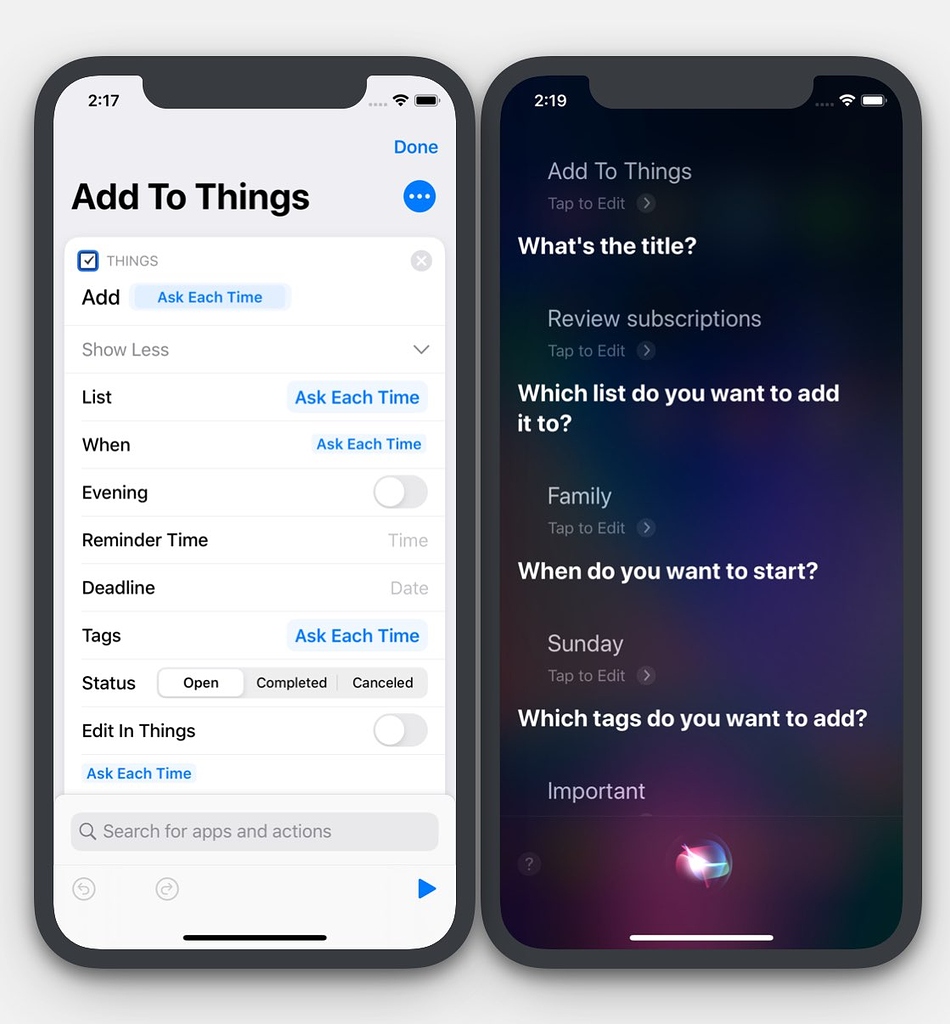 Create A Shortcut For Homepod Create Task Using Siri Omnifocus For Ios The Omni Group User 
