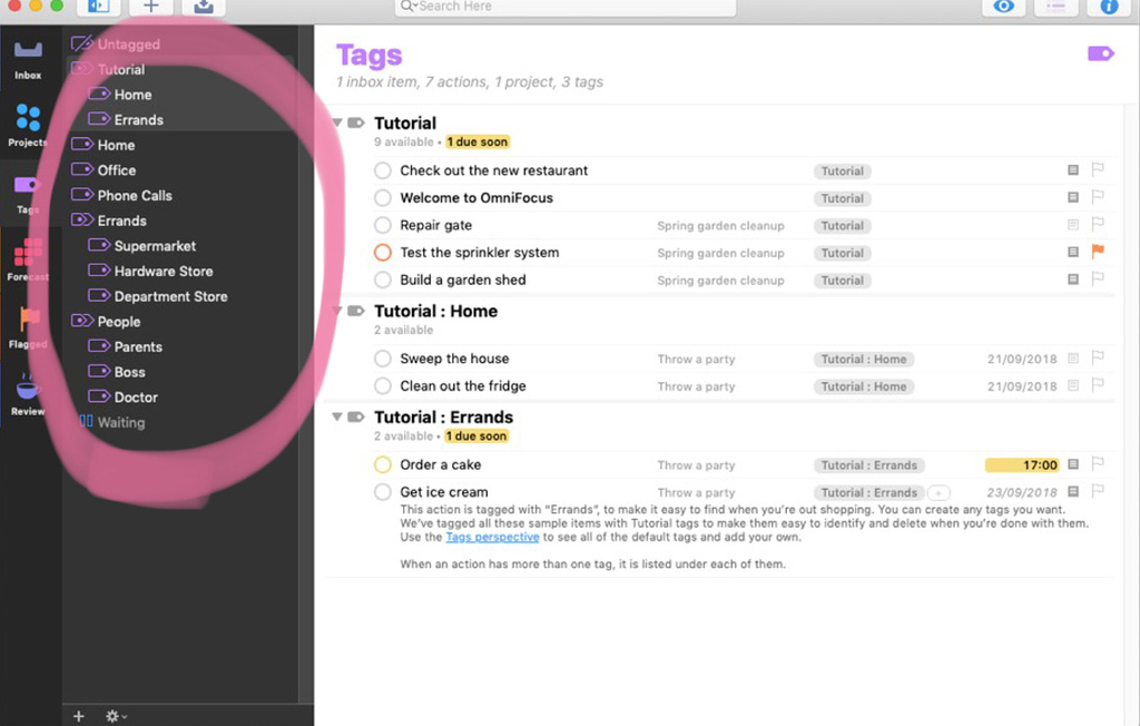 Possible to change middle column from tags to projects? - OmniFocus for Mac - The Omni Group ...